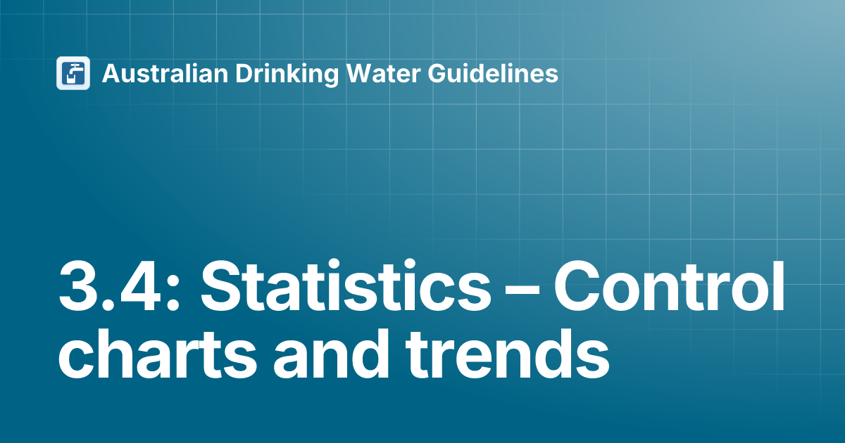 3.4: Statistics – Control charts and trends | Australian Drinking Water ...